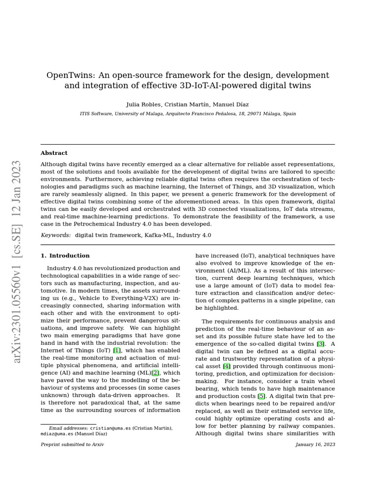 Open Source Framework For The Deisgn Development and Integration of ...