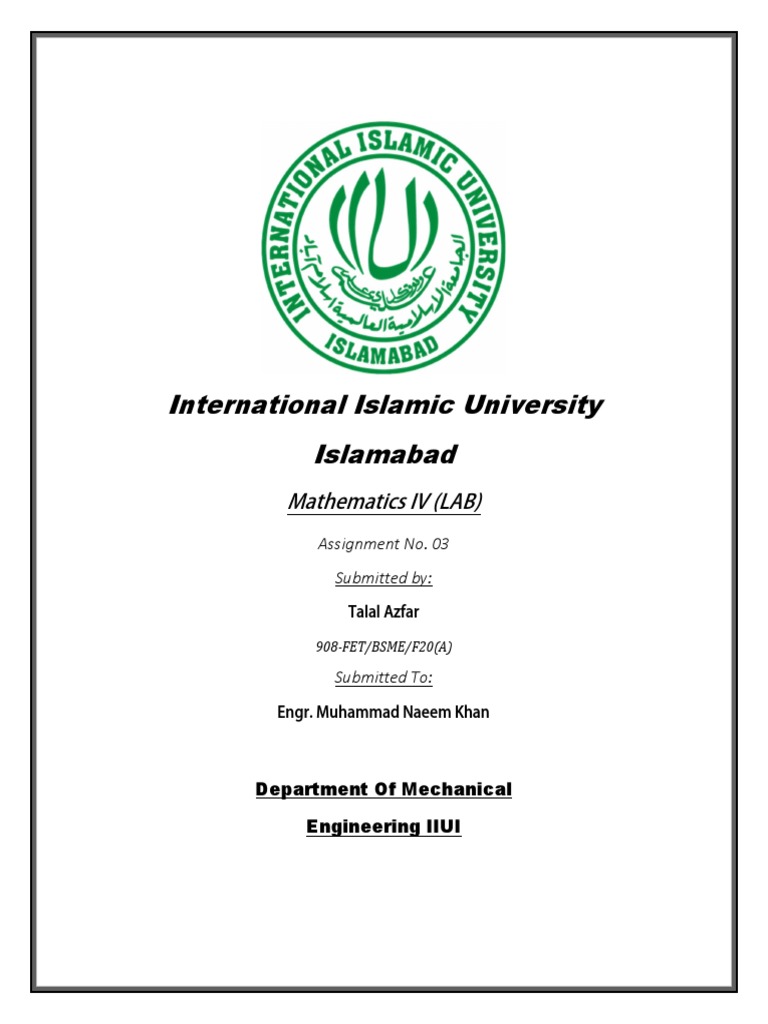 908 Assignment 03 Matlab Pdf Numerical Analysis Zero Of A Function 