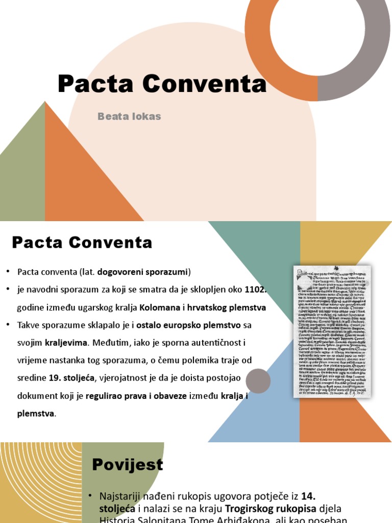 Pacta Conveta | PDF