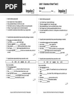 Impulse 3 Tests Answer Key | PDF