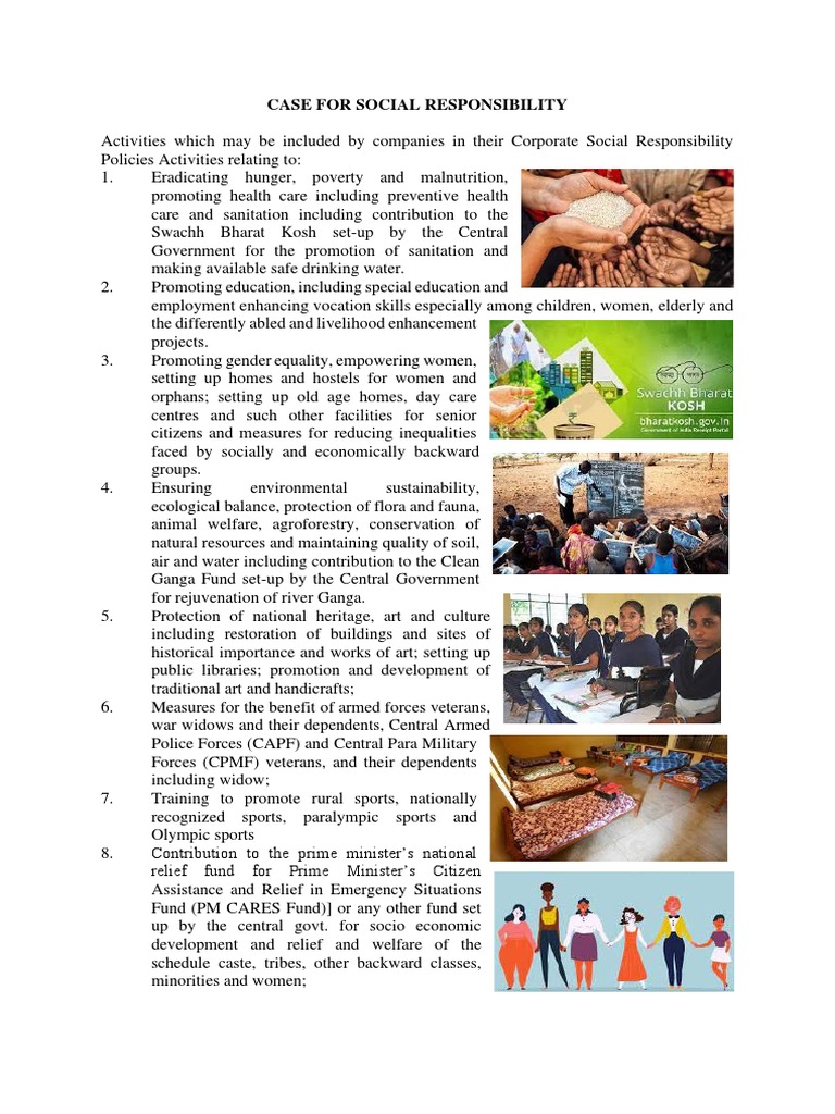 CSR Notes | PDF | Corporate Social Responsibility | Science
