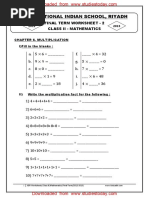 Class 2 Maths Worksheet | PDF | Geometric Shapes | Elementary Geometry