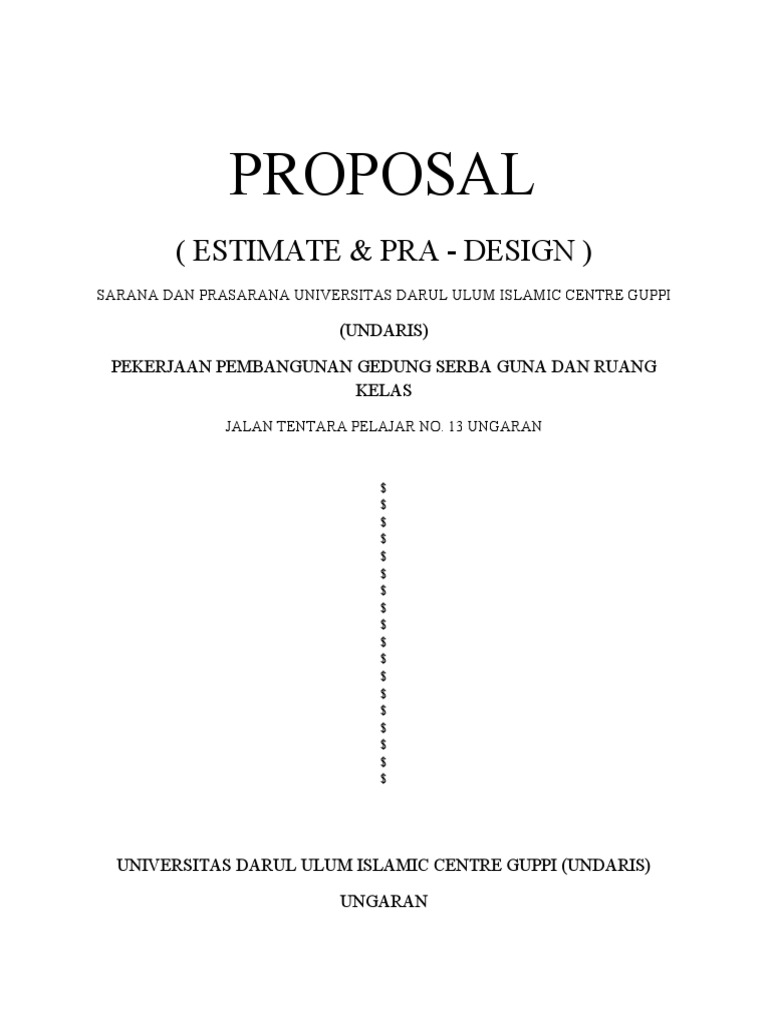 PROPOSAL Undaris | PDF