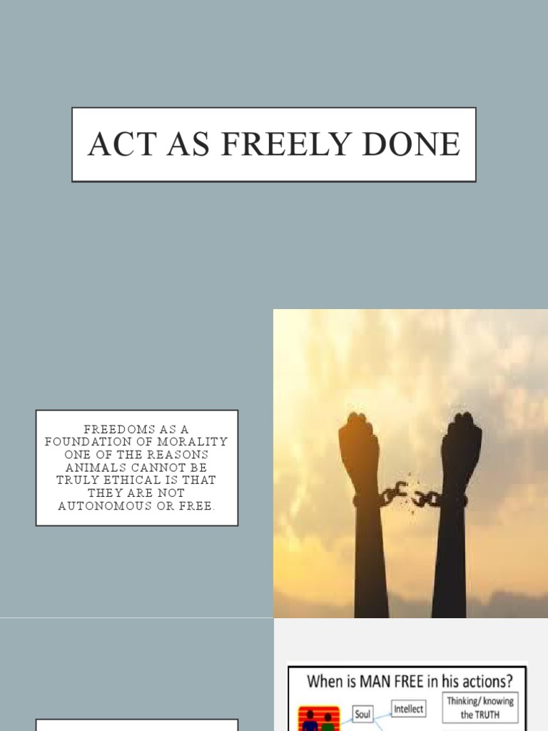 Act As Freely Done | PDF | Violence | Free Will