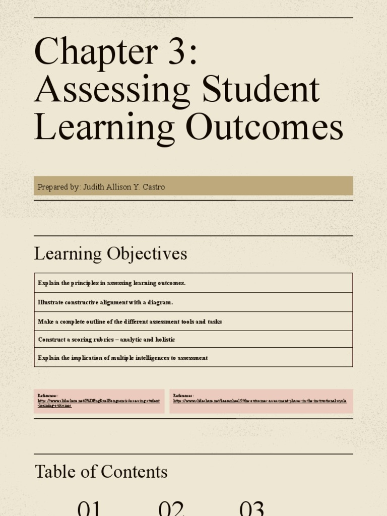 Assessing Learning Outcomes | PDF | Educational Assessment | Rubric ...