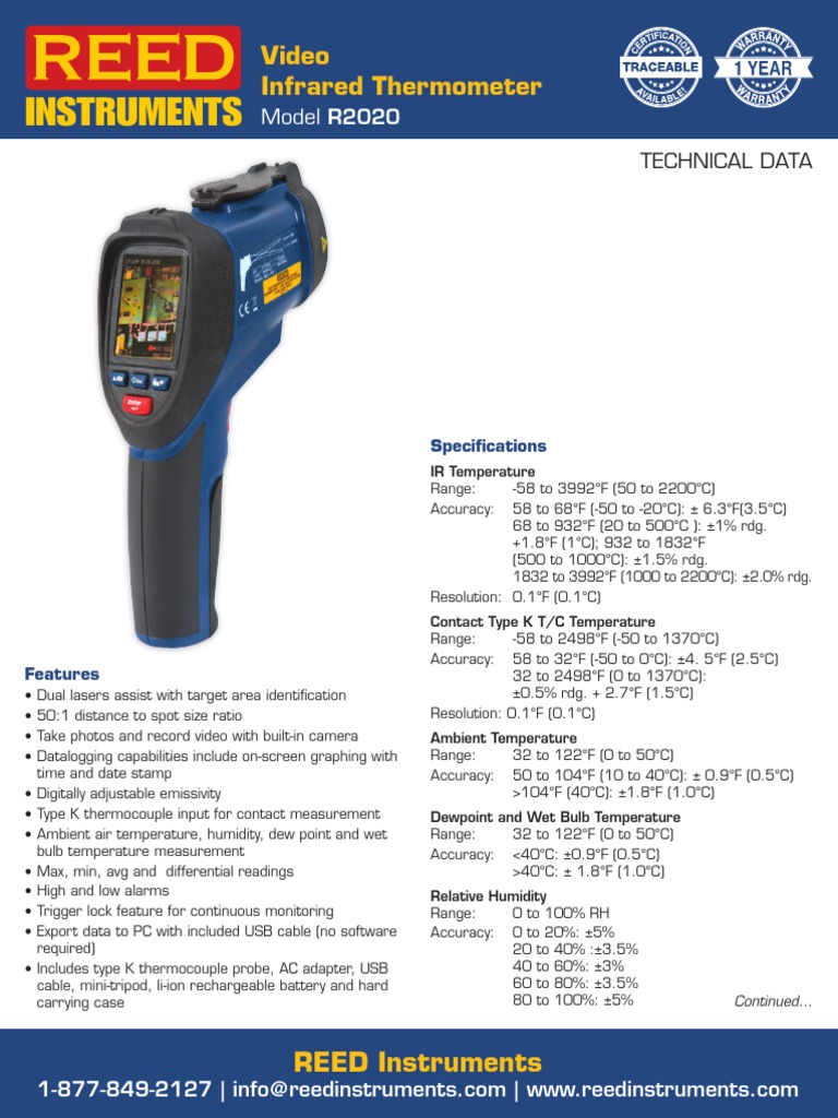 Comprehensive Technical Specifications and Accessories for the Reed ...