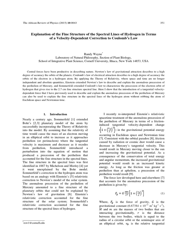 Fine Structure | PDF | Technology & Engineering