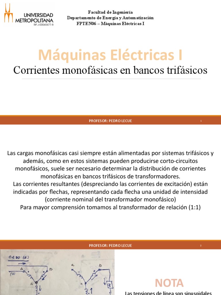 Corrientes Mono en Bancos 3F | PDF | Métodos y materiales de enseñanza ...