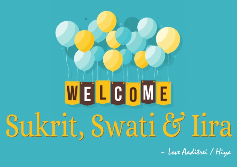 WELCOME SIGN | PDF