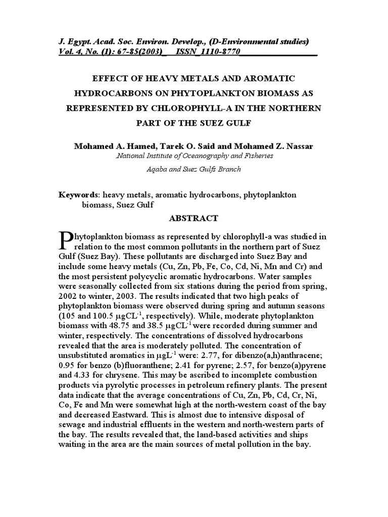 Nassar 2 | PDF | Polycyclic Aromatic Hydrocarbon | Petroleum