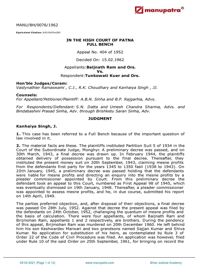 99 PDF | PDF | Lawsuit | Judgment (Law)