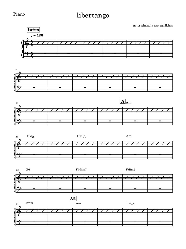 Libertango Piano | PDF