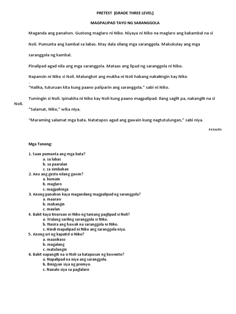 PHIL-IRI-ENGLISH-AND-FILIPINO | PDF