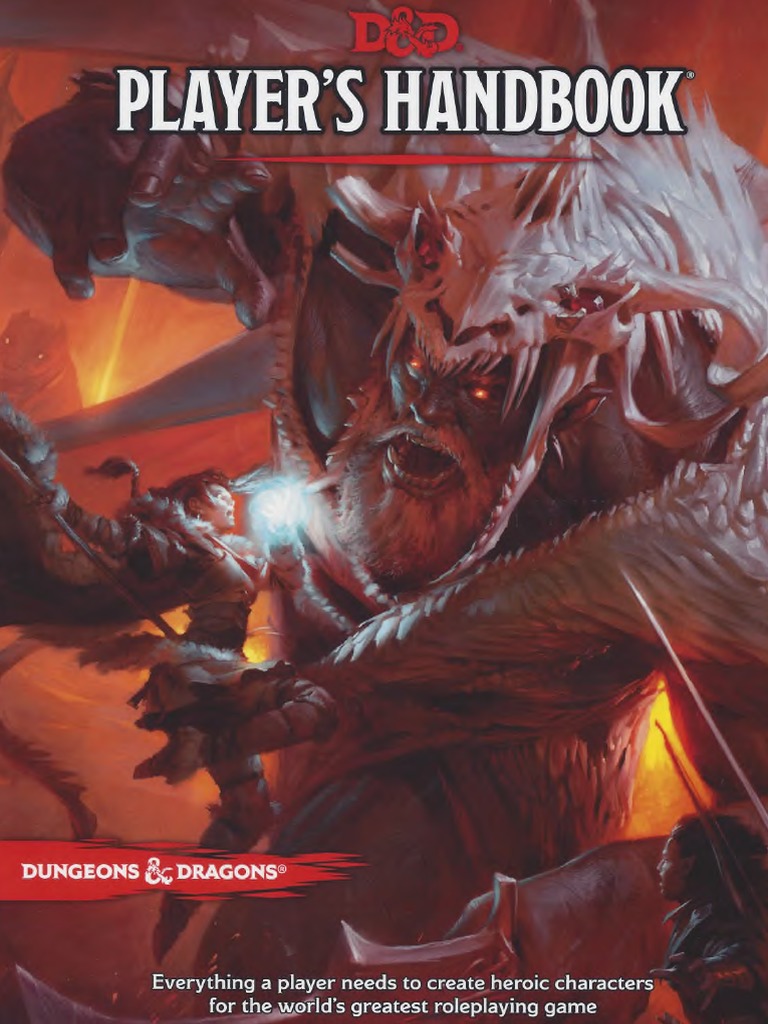 DND 5e Players Handbook (Reconstructed, Cropped, Page Numbers Match ...