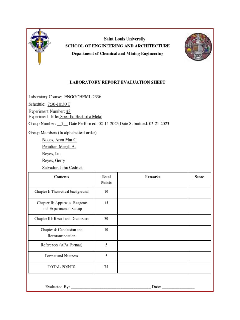 Experiment 01 SPECIFIC HEAT | PDF | Heat | Calorie
