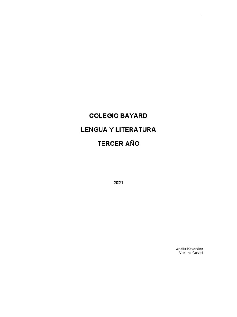 Cuadernillo Lengua y Literatura 3ero 2022 | PDF | Verbo | Lingüística