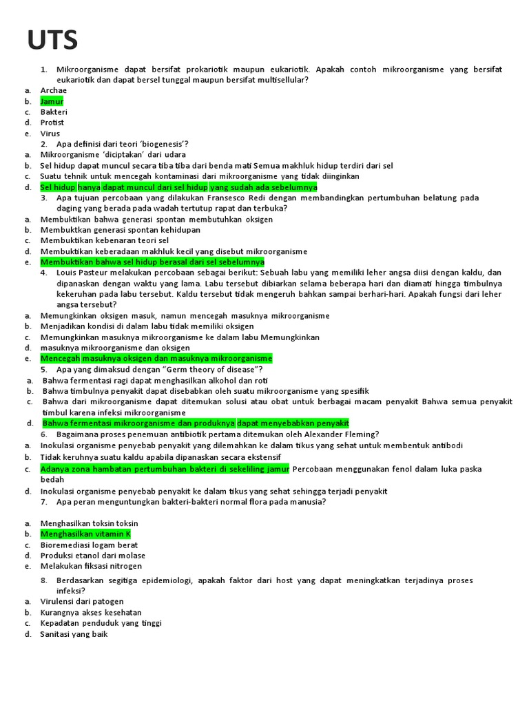 Soal Uts Mikro SMT 3 New | PDF