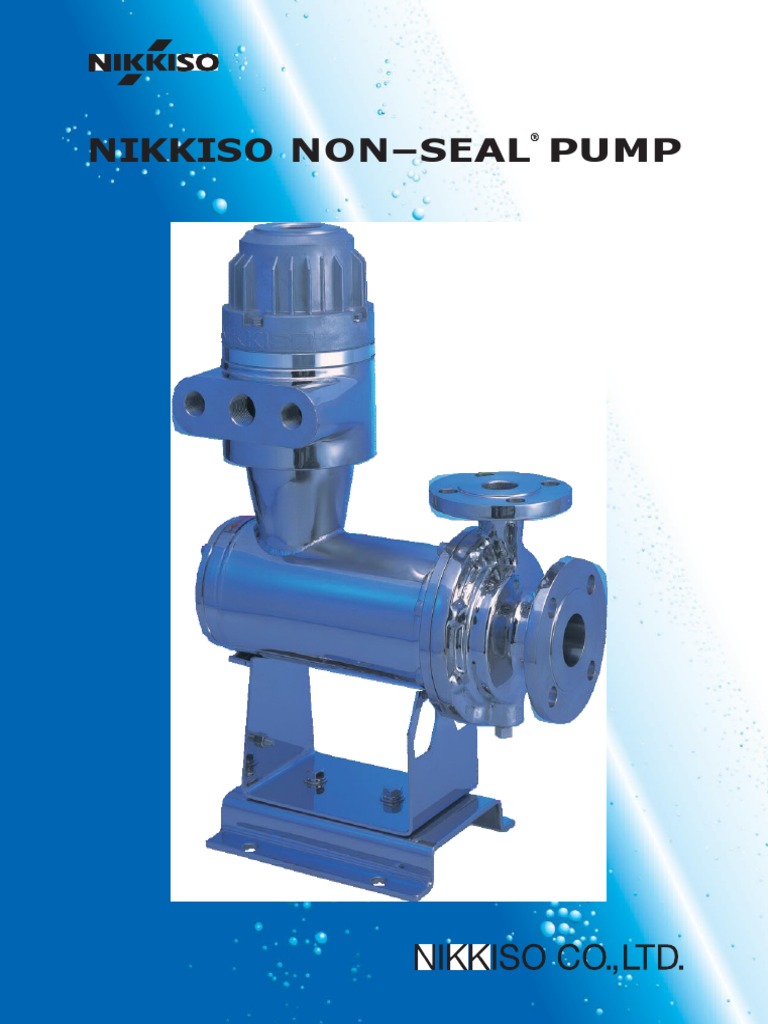Nikkiso Non-Seal Pump | PDF | Technology & Engineering