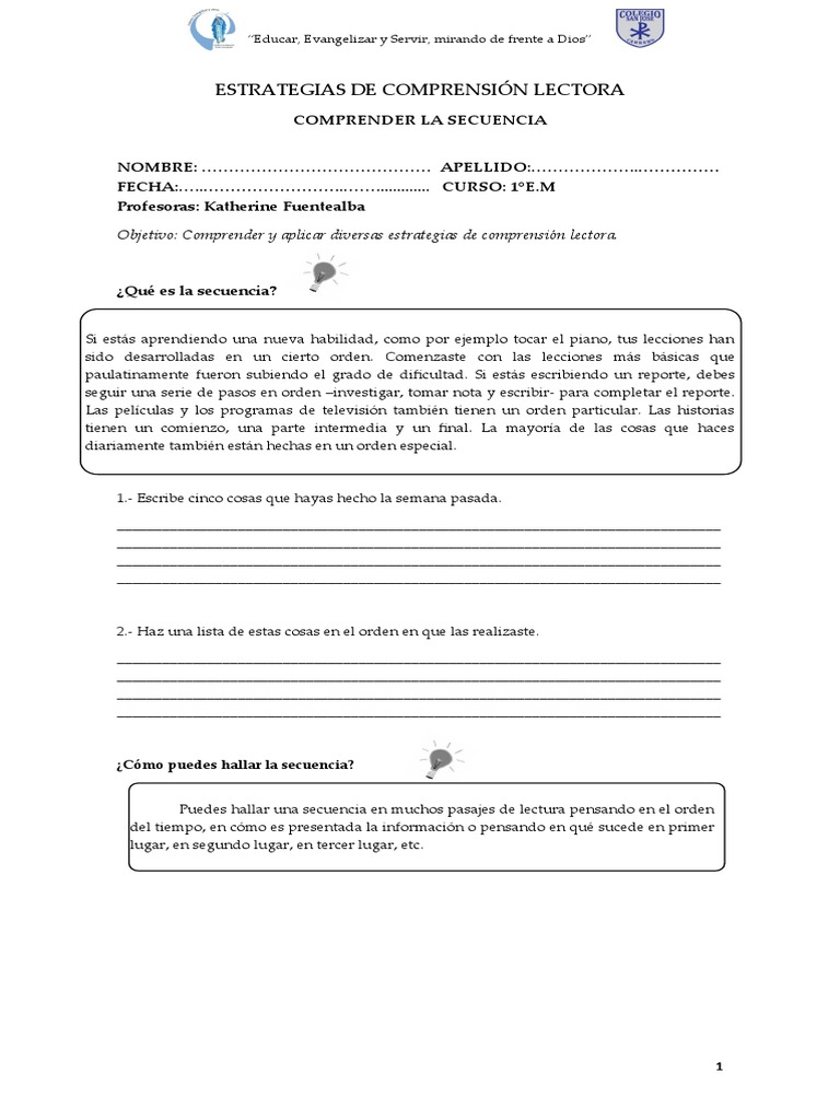 Estrategias de Comprensión Lectora 1em Secuencia 3 | PDF | Ropa | Cafeína