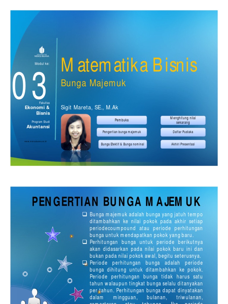 PPT Matematika Bisnis [TM3] | PDF