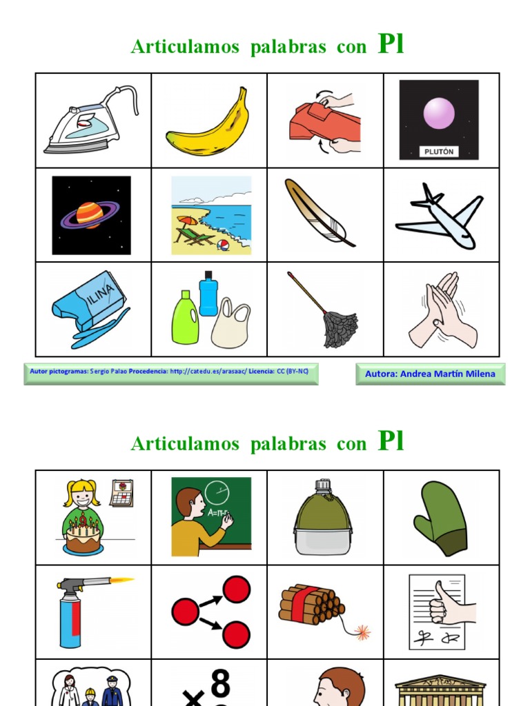 Articulamos Palabras Con PL | PDF