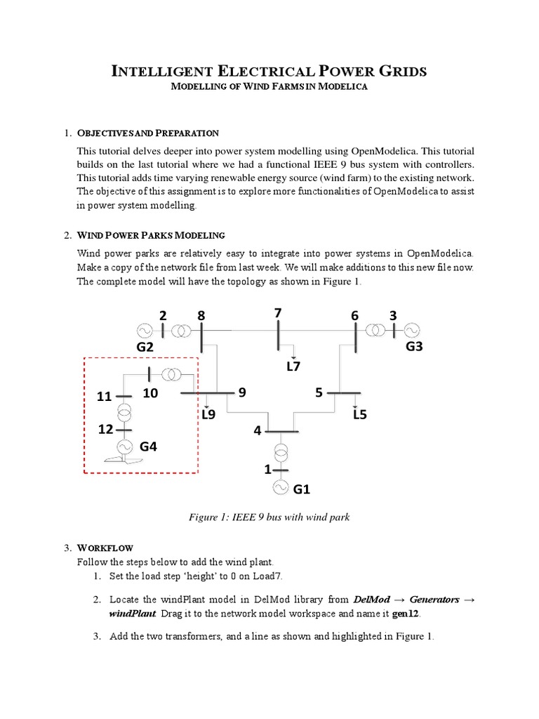 Wind Farm Modeling PDF | PDF | Wind Power | Transformer