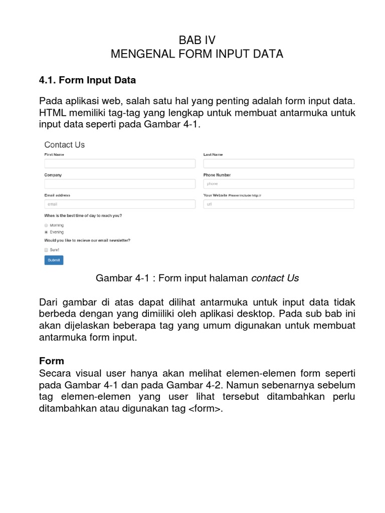 Membuat Form dengan HTML | PDF