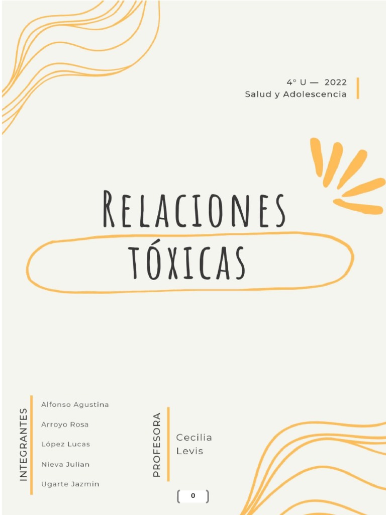 Relaciones Toxicas | PDF | Amor | Autoestima