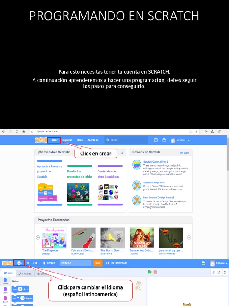 Programando en Scratch | PDF | Scratch (lenguaje de programación ... Programando en Scratch | PDF | Scratch (lenguaje de programación ...