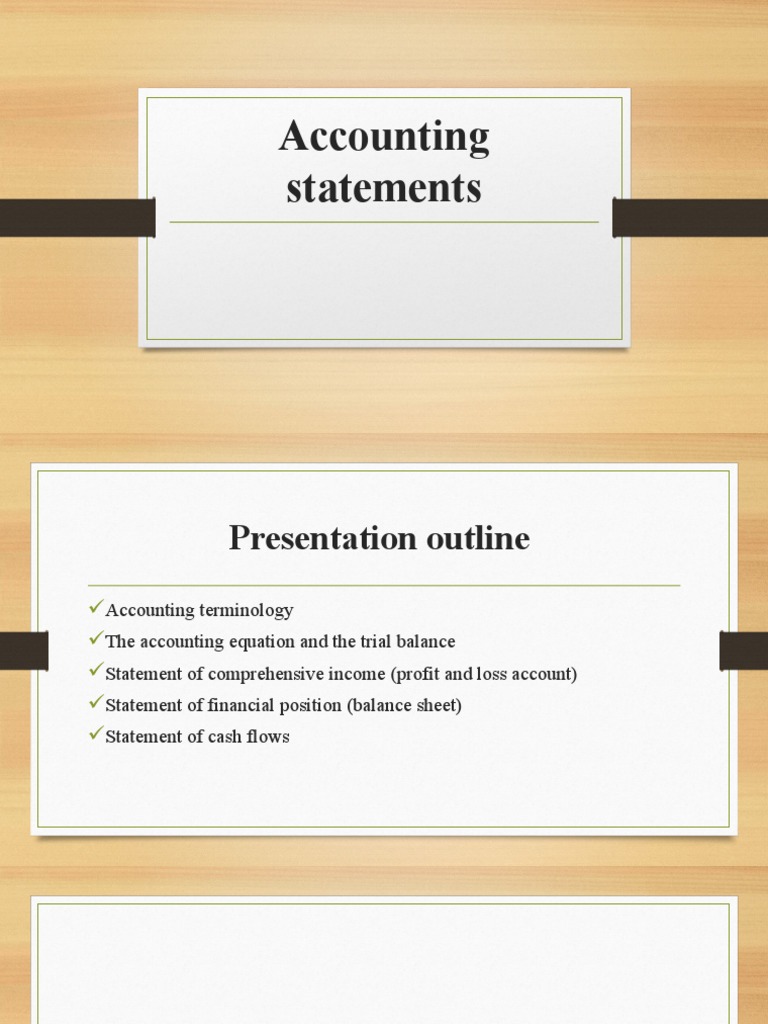 2 Accounting Statements | PDF | Debits And Credits | Balance Sheet