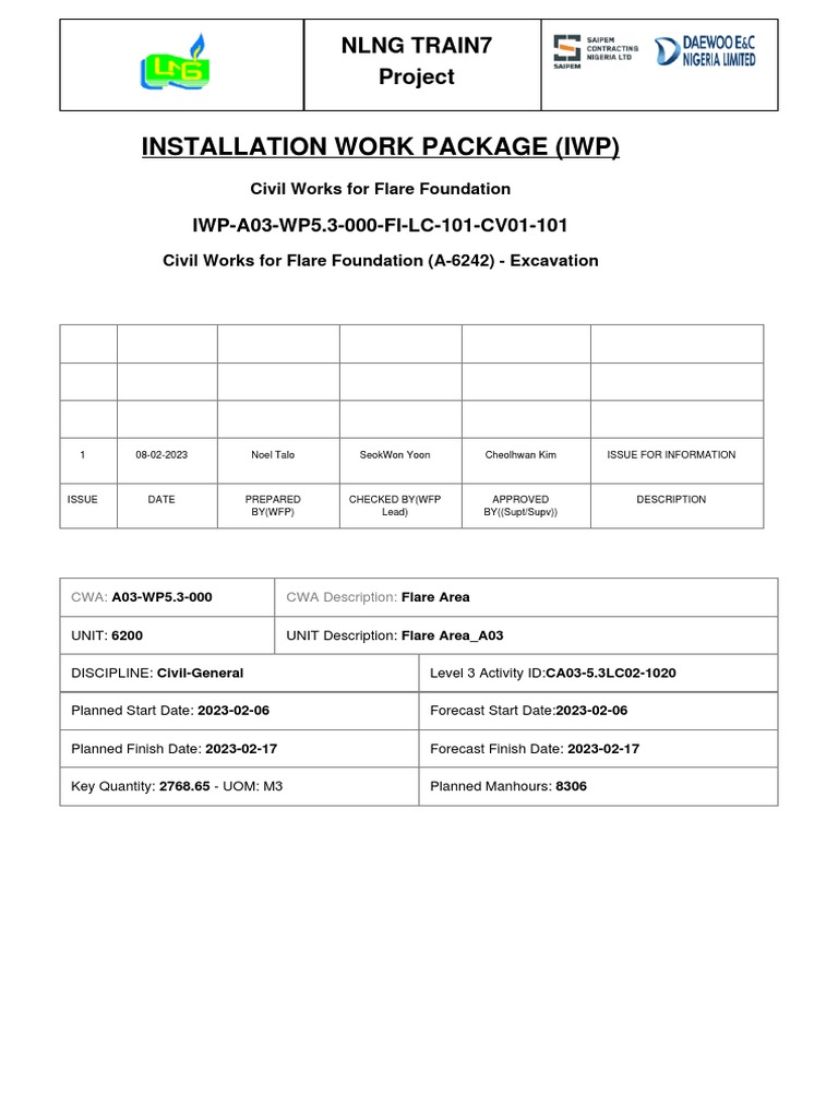 2023 02 09 - IWP A03 WP5.3 000 FI LC 101 CV01 101 - Rev1 | PDF | Gas ...