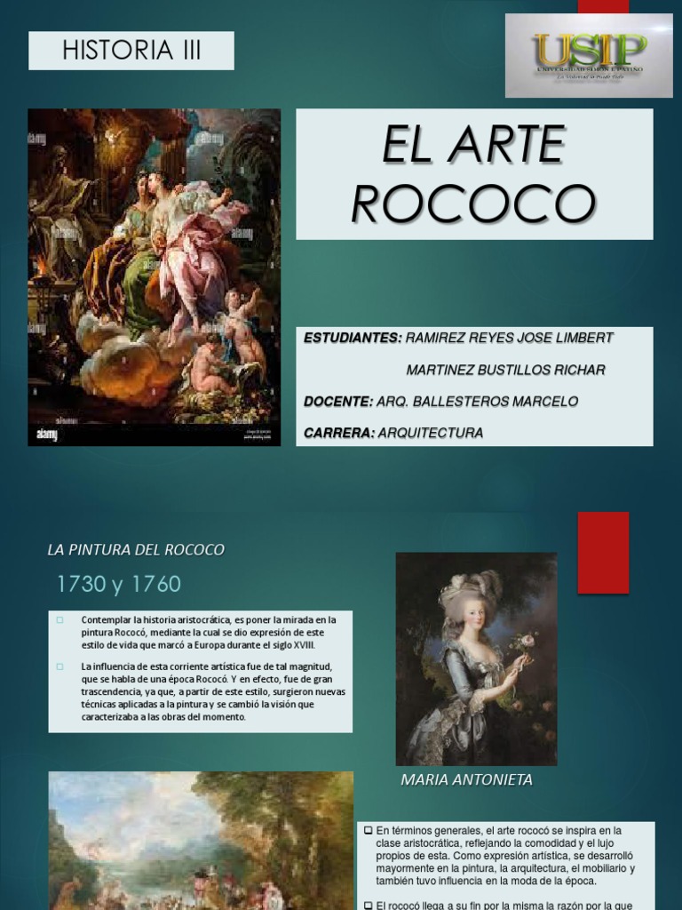 El Arte Rococo | PDF | Pinturas | Artes plásticas