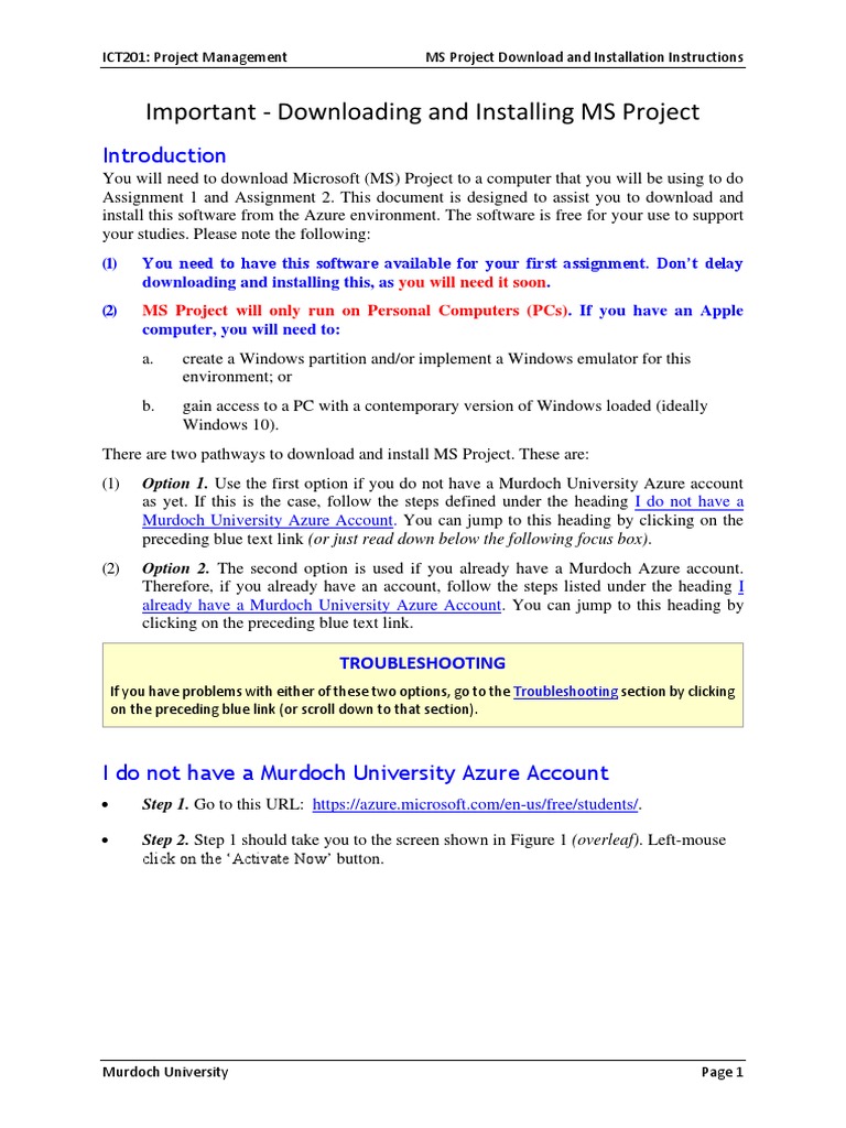 Downloading MS Project - F-2022 | PDF | Login | Installation (Computer Programs)