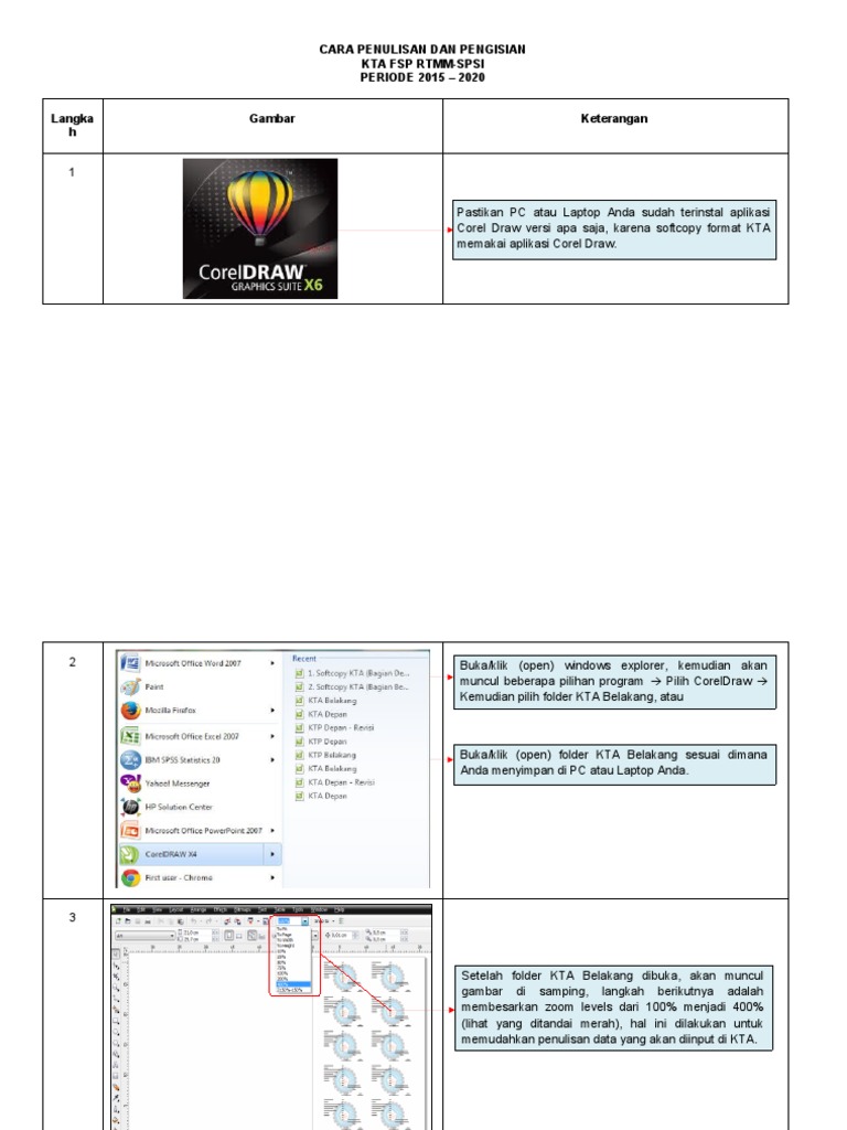 Cara Penulisan Dan Pengisian KTA | PDF