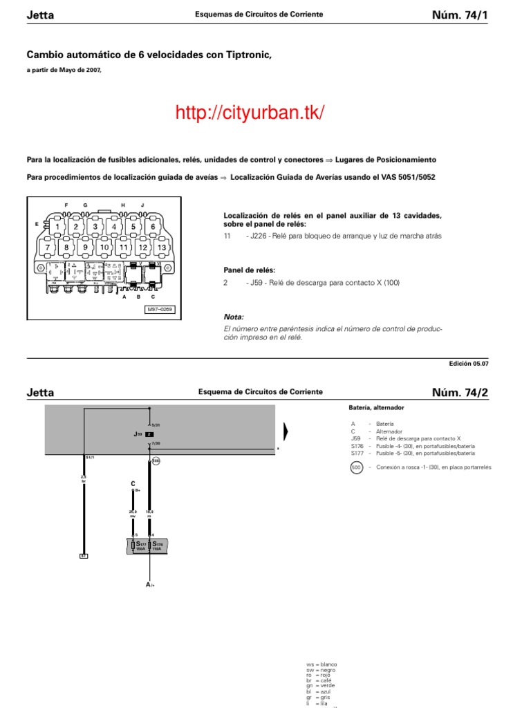 4 - Diagrama Electrico - Transmision Automática - 6 Velocidades | PDF ...