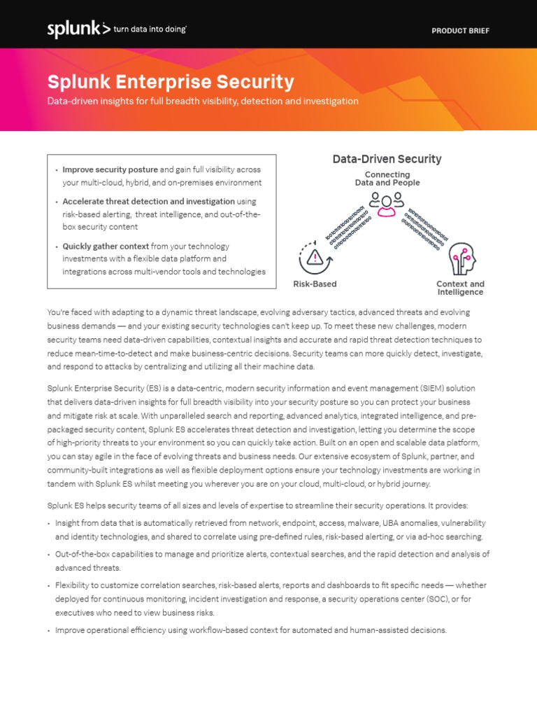 Splunk Enterprise Security | Download Free PDF | Computer Security ...