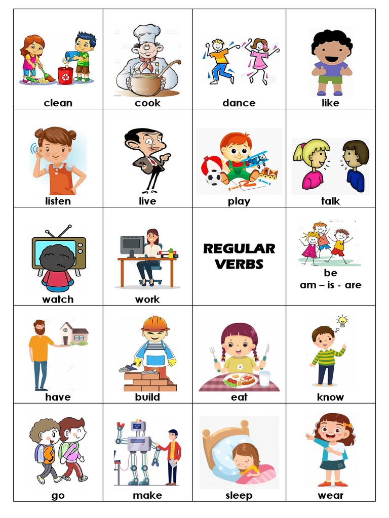 Regular and Irregular Verbs PDF | PDF