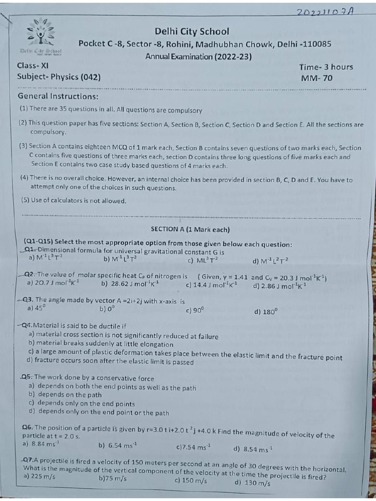 Physics Exam 2 | PDF