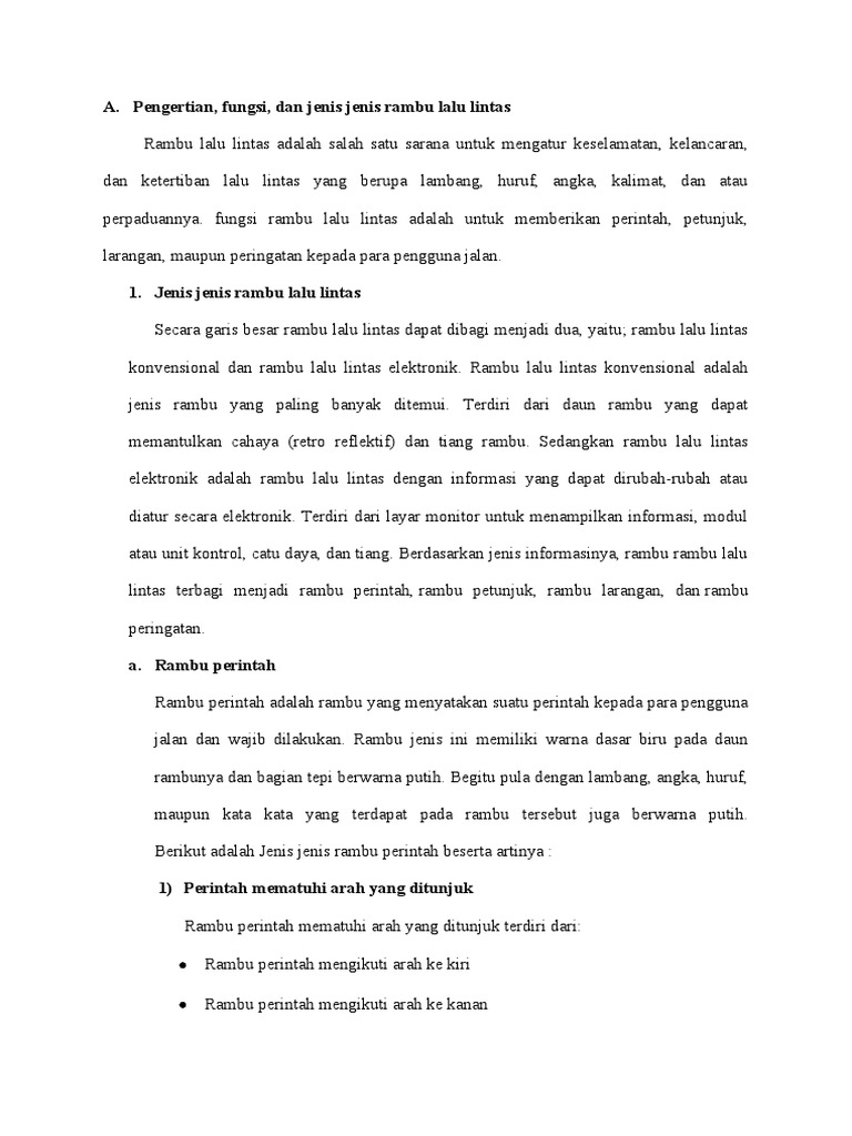 Rambu Rambu | PDF