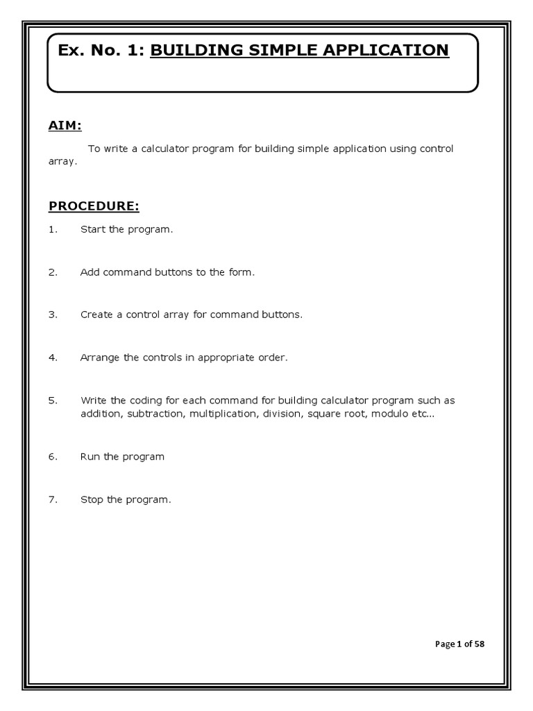 VB Record-1 PDF | PDF | Software | Computing