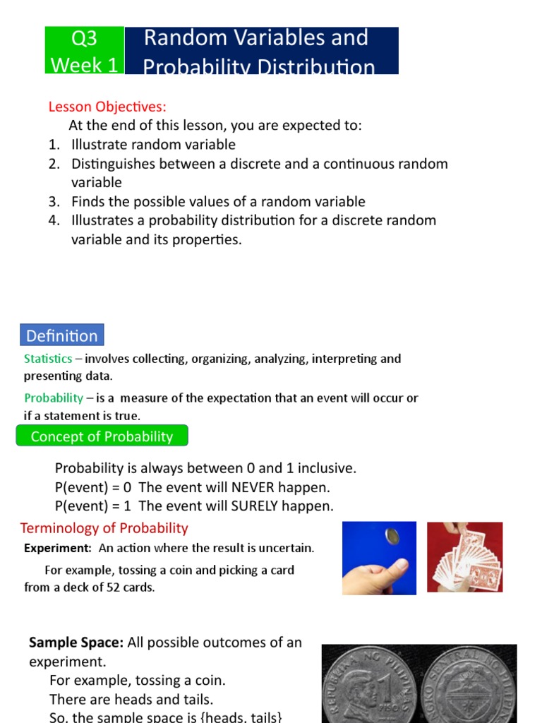 Q3 Random Variables and Probability Distribution | PDF | Probability Distribution | Random Variable