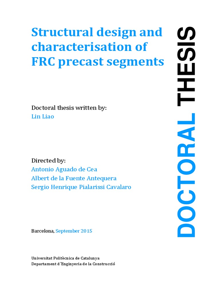 Tesi Fibre Voussoirs | PDF | Hormigón | Diseño