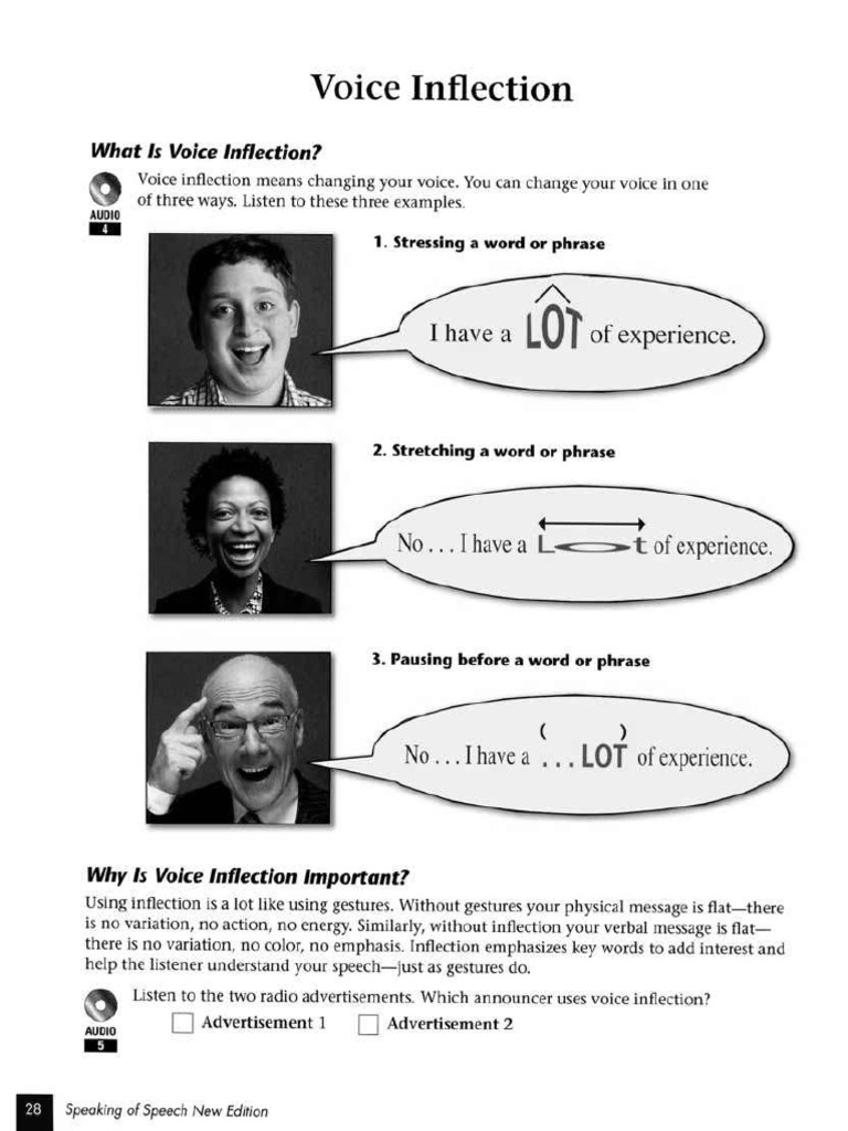Voice Inflection PDF | PDF