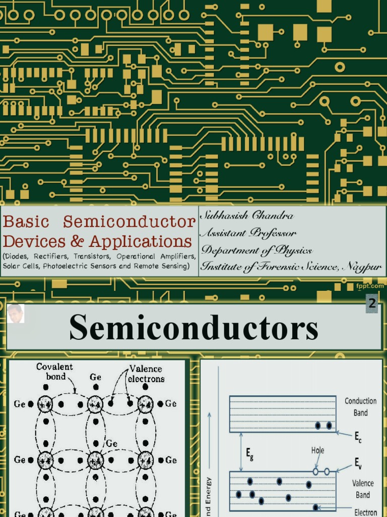 Basic Semiconductor Devices and Applications | PDF | Operational Amplifier | P–N Junction