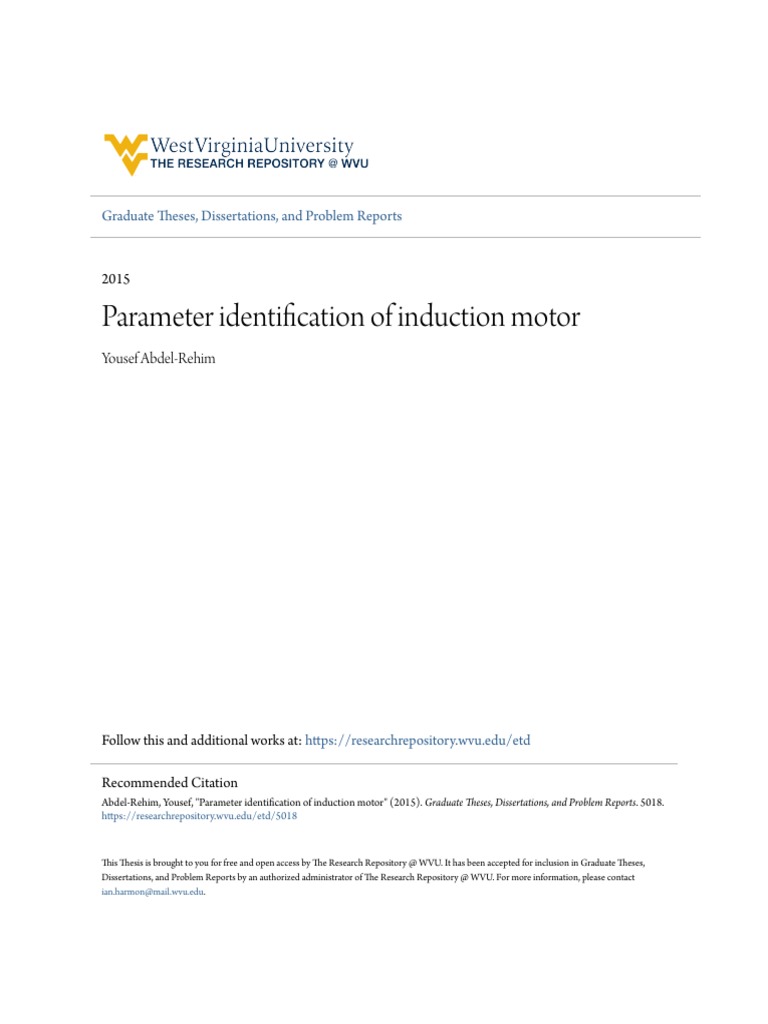 Parameter Identification of Induction Motor PDF | PDF | Electric Motor | Genetic Algorithm