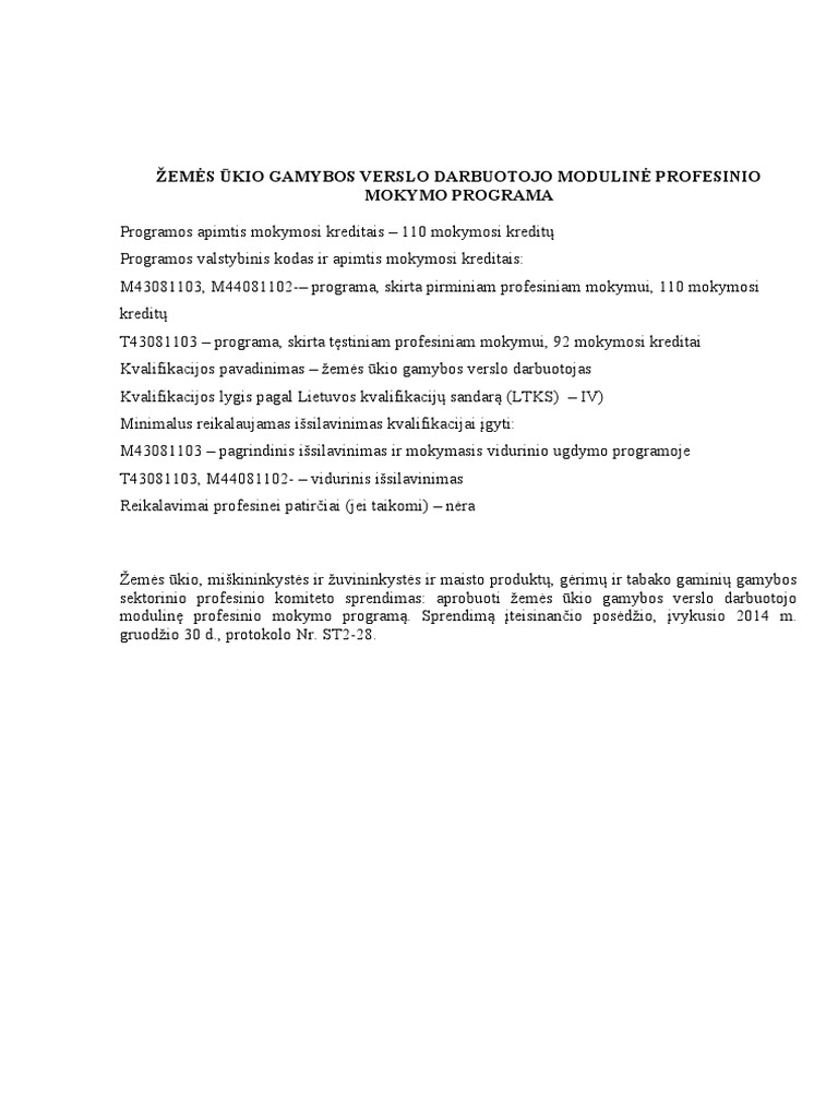 Zemes ukioVD Moduline Programa 2018 05 | PDF