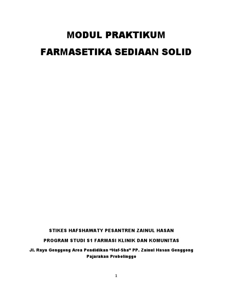 MODUL PRAKTIKUM SOLID HAFSHA.docx | PDF