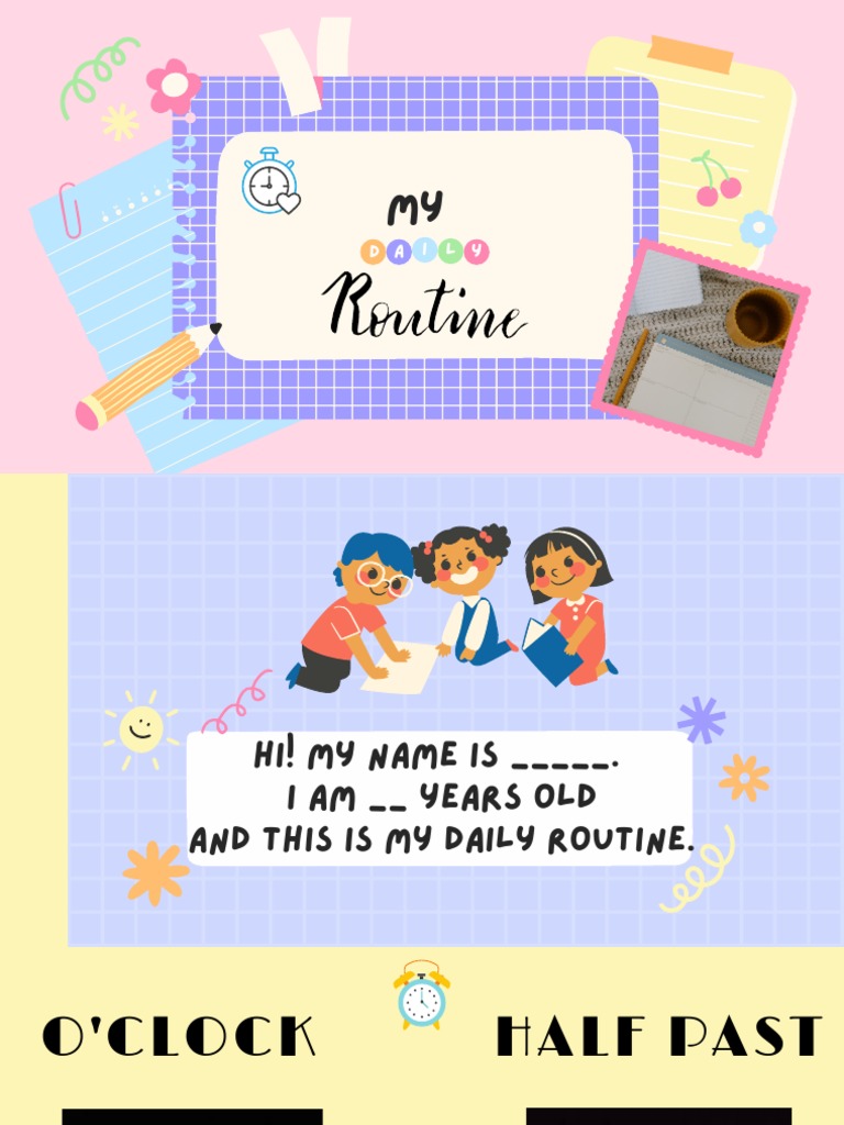 My Daily Routine - 3rd Grade | PDF