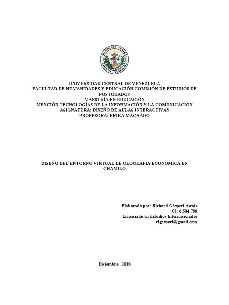 Entornos Virtuales Informe Chamilo | PDF | Aprendizaje | America latina