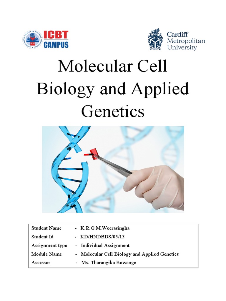 Assignment Molecular-Cell-Biology-Applied-Genetics | PDF | Dna ...